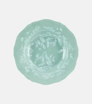CABANA X Ginori 1735 Floral Porcelain Soup Plate - Green