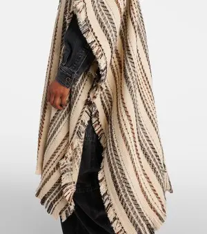 MARANT ETOILE Iseline Striped Poncho