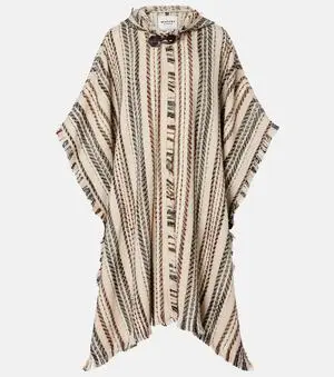 MARANT ETOILE Iseline Striped Poncho - Multicoloured
