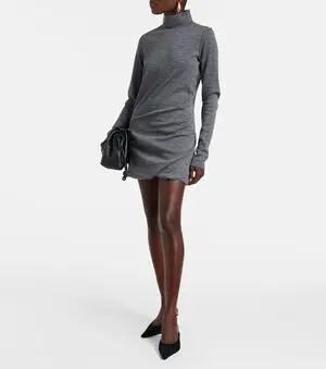 Sportmax Luigia Wool And Cotton-blend Minidress