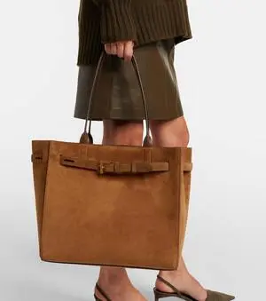 TOM FORD Audrey Medium Suede Tote Bag