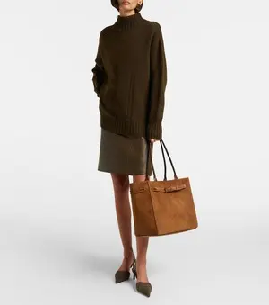 TOM FORD Audrey Medium Suede Tote Bag