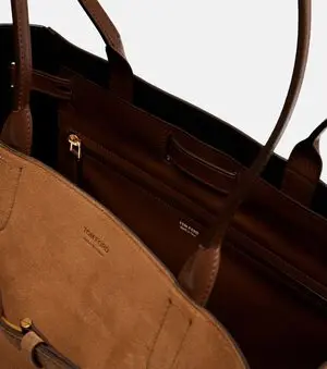TOM FORD Audrey Medium Suede Tote Bag