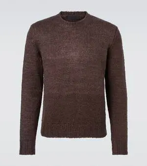 SAMAN AMEL Gio Silk Sweater - Brown
