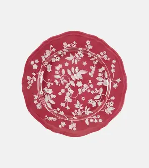 CABANA X Ginori 1735 Floral Porcelain Dinner Plate - Red