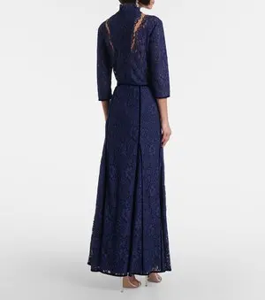 Costarellos Lace Gown