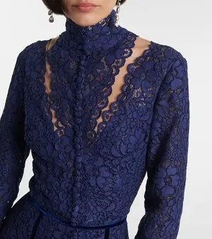 Costarellos Lace Gown