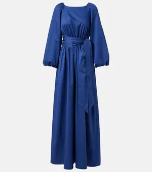 JOSEPH Cotton Maxi Dress - Blue