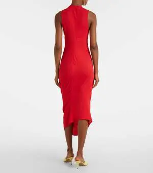 Jacquemus J Draped Crêpe Midi Dress
