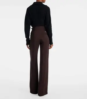 TOM FORD Pleated High-rise Wide-leg Pants