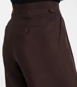TOM FORD Pleated High-rise Wide-leg Pants