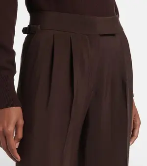 TOM FORD Pleated High-rise Wide-leg Pants