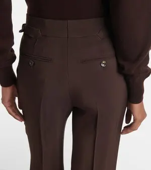 TOM FORD Pleated High-rise Wide-leg Pants