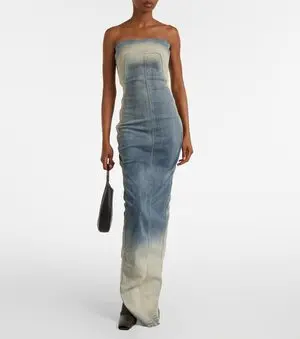 Rick Owens Denim Bustier Dress