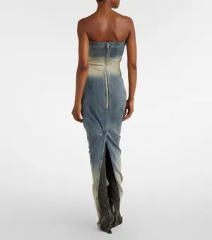 Rick Owens Denim Bustier Dress