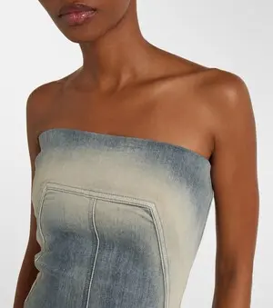 Rick Owens Denim Bustier Dress