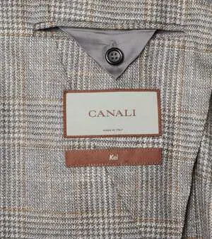 Canali Checked Wool, Silk, And Cashmere Blazer