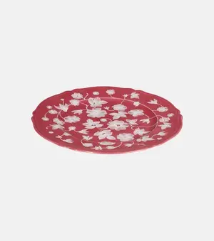CABANA X Ginori 1735 Floral Porcelain Charger Plate - Red