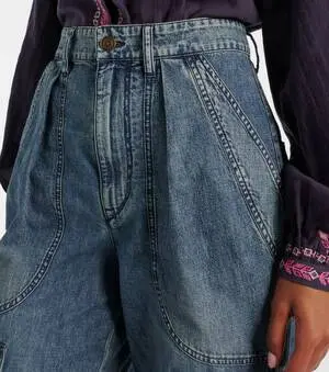 MARANT ETOILE Nayla High-rise Cargo Jeans