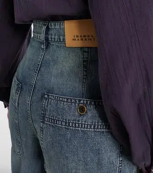 MARANT ETOILE Nayla High-rise Cargo Jeans