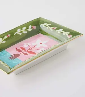 BITOSSI Fiori Bianchi Porcelain Tray