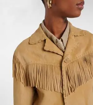 Ralph Lauren Ryland Fringed Suede Jacket