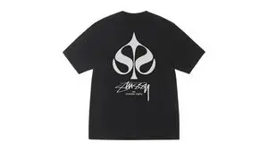 StÜssy Spade Pigment Dyed Tee Shirt - Black