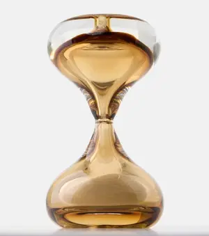 VENINI Sommersa Murano Glass Hourglass
