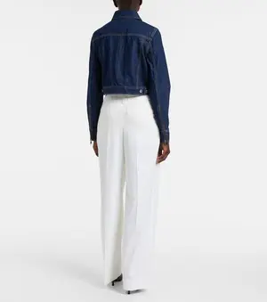 Veronica Beard Patty Cropped Denim Jacket