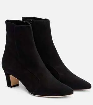 Manolo Blahnik Gold Tone Booties For Women