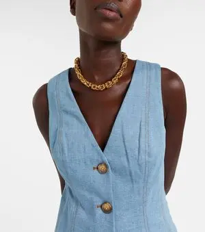 Veronica Beard Avalina Denim Vest