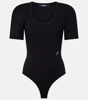 Jacquemus Embroidered Cotton Bodysuit