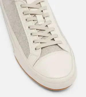 TOD'S Leather Sneakers - Beige