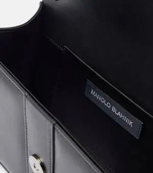 Manolo Blahnik Maygot Leather Clutch