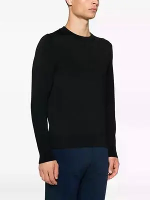 Sandro Fine Knit Crew Neck Sweater