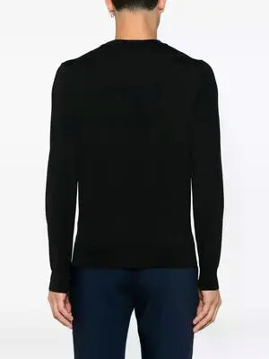 Sandro Fine Knit Crew Neck Sweater