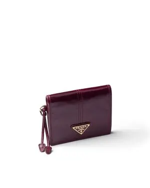 Prada Small Leather Wallet - Red