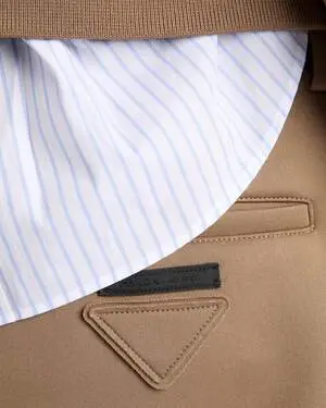 Prada Technical Fleece Pants - Brown