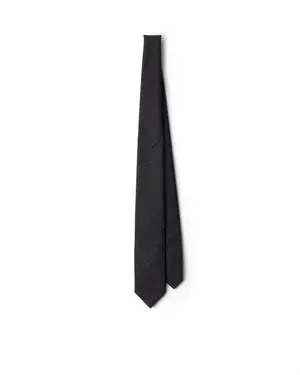 Prada Wool Tie - Grey