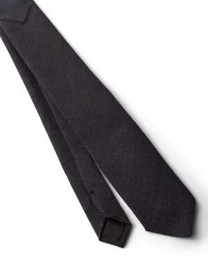 Prada Wool Tie - Grey