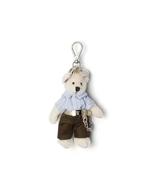 Prada Teddy Keychain Charm - White