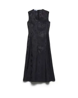 Prada Floral Jacquard Dress - Grey