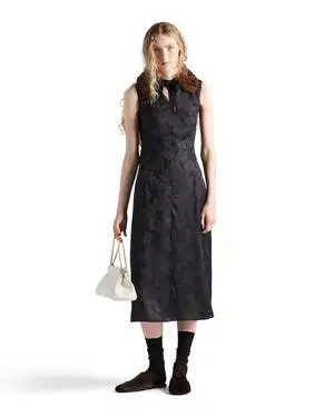 Prada Floral Jacquard Dress