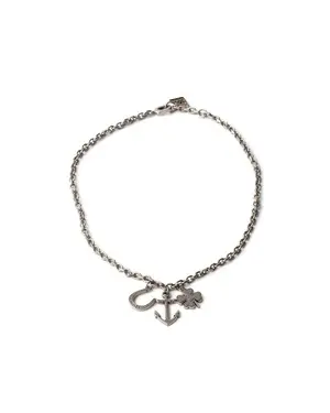 Prada Metal Pendant Necklace - Grey