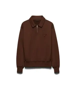 Prada Cotton Fleece Polo Hirt