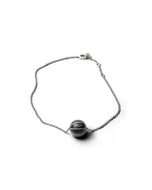 Prada Metal Basketball Pendant Necklace - Grey
