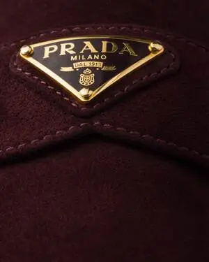 Prada Suede Leather Loafers - Red