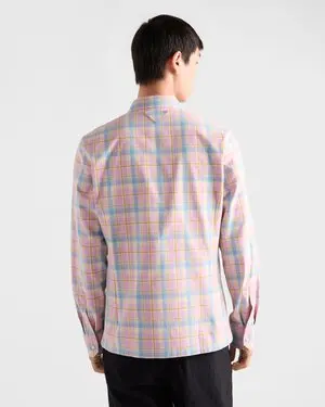 Prada Checked Cotton Button-down Shirt
