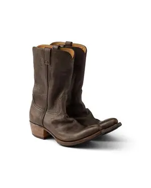 Prada Leather Boots - Brown