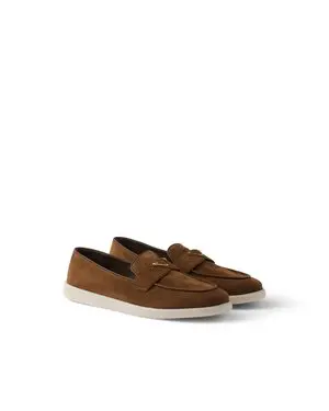 Prada Suede Loafers - Brown
